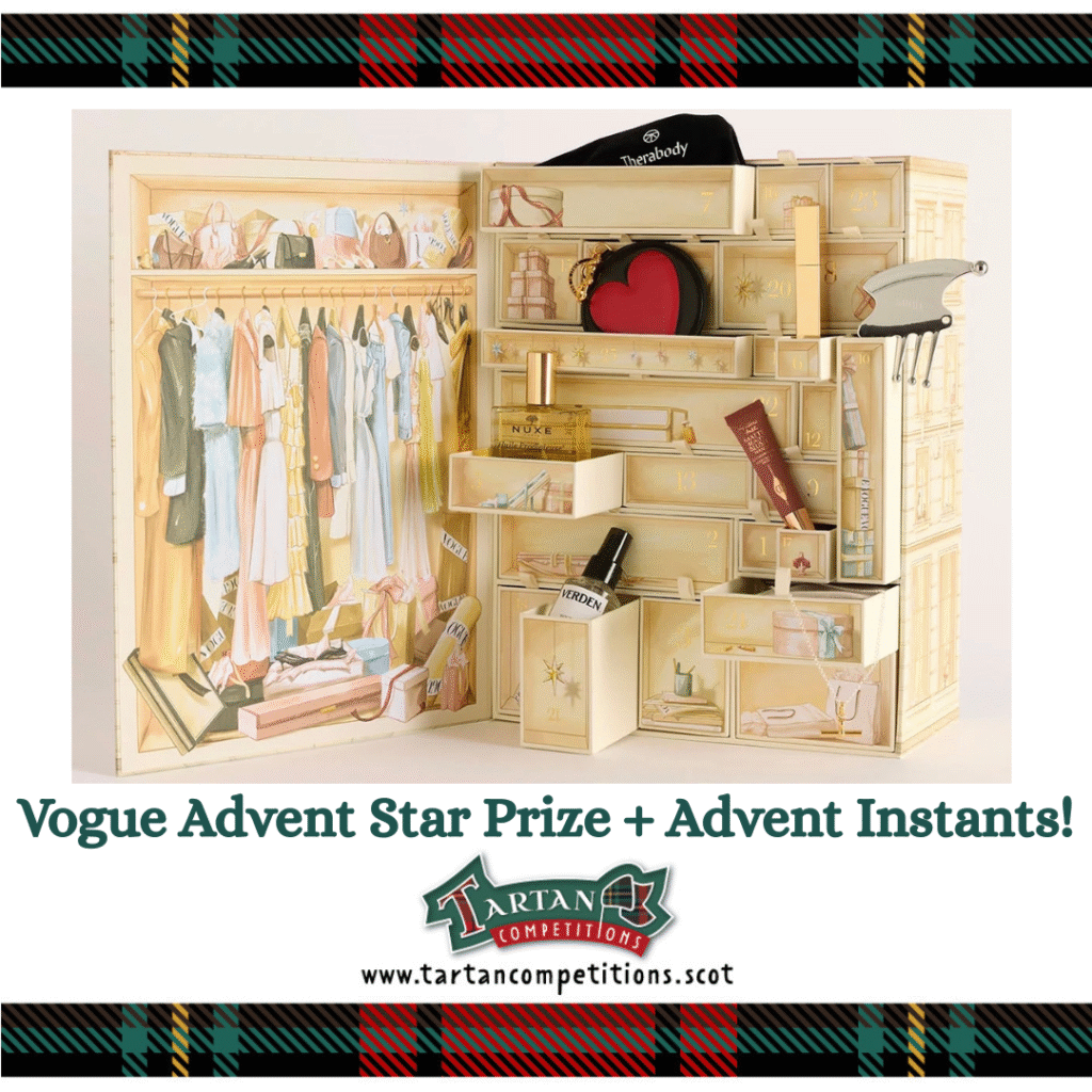 Vogue Advent Star Prize + Advent Instants! – Tartan Competitons